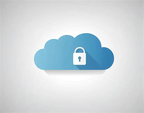 Premium Photo A Cloud With A Lock Icon
