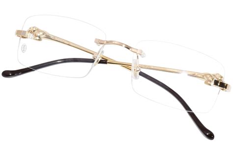 Cartier Core Range Ct0281o 001 Eyeglasses Gold Rimless Rectangle Shape
