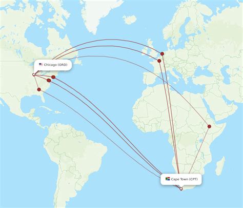 Flights From Chicago To Cape Town Ord To Cpt Airlines And Best Routes