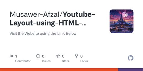 GitHub Musawer Afzal Youtube Layout Using HTML CSS And FlexBox Visit