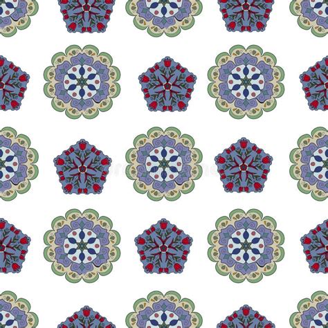 Seamless Pattern With Floral Design Stock Vector Illustration Of