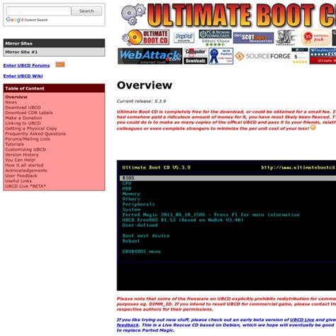 Ultimate Boot Cd Overview Pearltrees