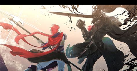 Pixivファンタジアaos 【pfaos】vs 赤獅子の戦場をたどる影【非公式イベント】 白峰かなのイラスト Pixiv