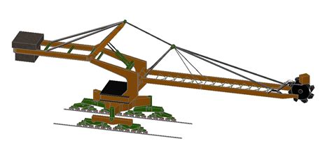 D Stacker Cum Reclaimer TurboSquid