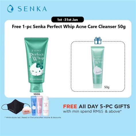 Hello Kitty Senka Perfect Whip Acne Care Cleanser 100g Lazada