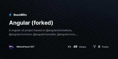 Angular Forked Stackblitz