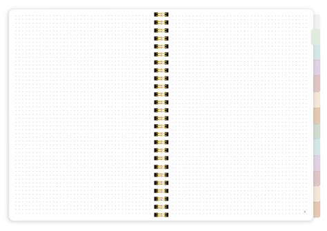 Free Digital Notebook With Grid Paper And Hyperlinked Tabs