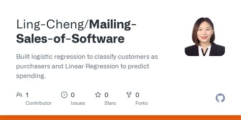 Github Ling Cheng Mailing Sales Of Software Built Logistic Regression To Classify Customers
