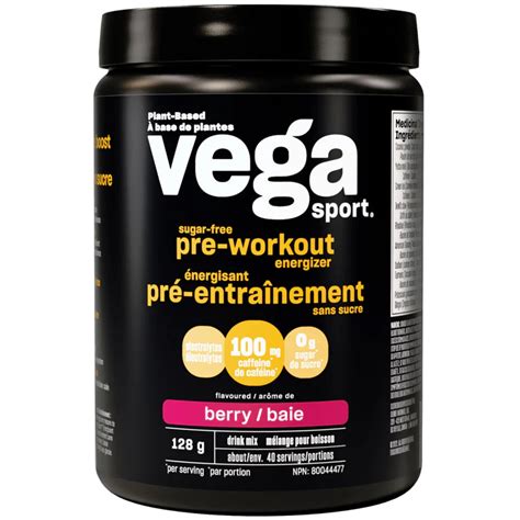 Vega Sport Preworkout Energizer Sugarfree Lemon Lime 136g
