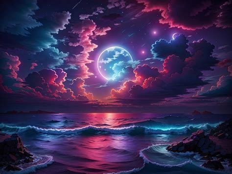 Papel de parede de paisagem escura fundo de cenário noturno paisagem