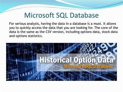 ppt historical option data in csv and sql formats powerpoint
