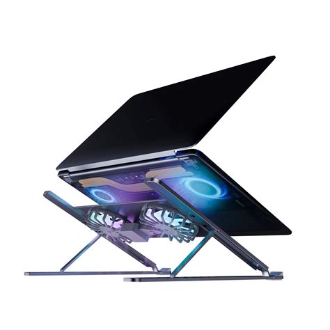 style 2 gris kimdoole support métallique en aluminium pour ordinateur