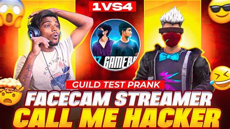 Guild Test Prank 😲 On Telugu Facecam Youtuber 🤣 Shocking Reaction 😱