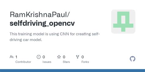 Github Ramkrishnapaulselfdrivingopencv This Training Model Is