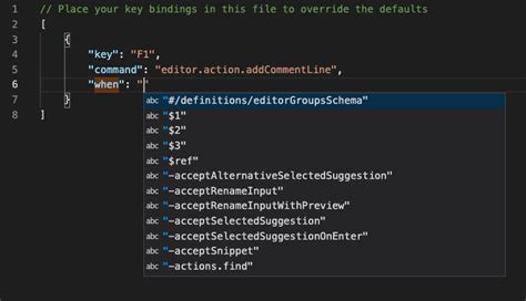 Contextkey Intellisense Needs At Least One Character To Work Issue Microsoft Vscode