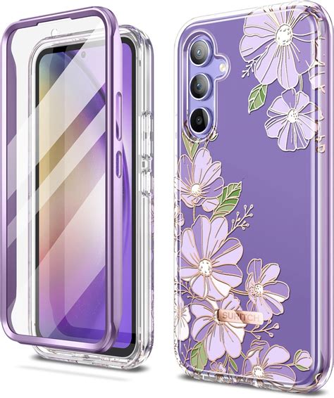Suritch Kompatibel Mit Samsung Galaxy A54 5g Hülle Blumenmuster