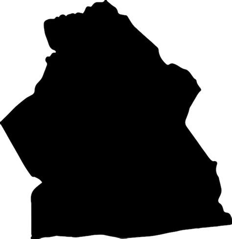 Carte De La Silhouette Dalibori Au Bénin Vecteur Premium