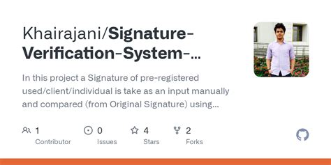 GitHub Khairajani Signature Verification System Using Matlab In
