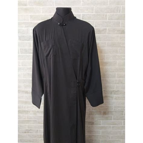 Orthodox Cassock Cassock In Gabardine Wet Silk With Machine