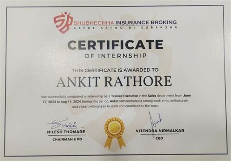 Ankit Rathore On Linkedin Internship Insuranceindustry Prodlfessionalgrouth