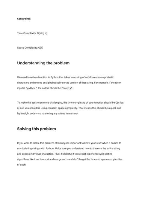 Sort Characters In A Python String Alphabetically Pdf