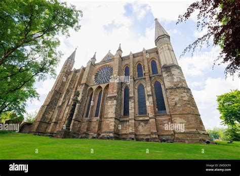 Durham England 2022 06 07 Durham Cathedral Exterior During Sunny