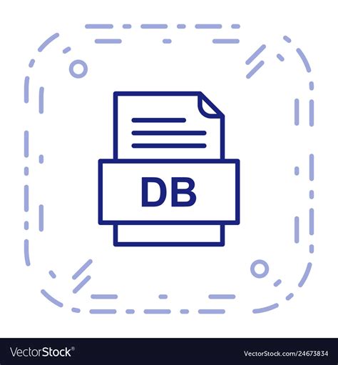 Db File Document Icon Royalty Free Vector Image