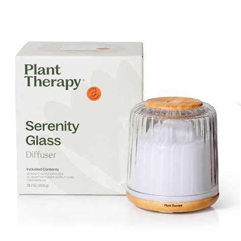 Plant Therapy Serenity Glass Diffuser Elegant Glass Cover