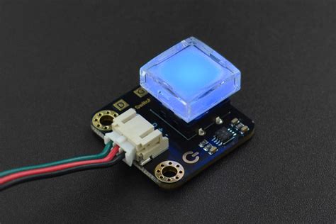 Gravity LED Self Lock Switch Button For Arduino Micro Bit Blue