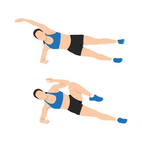 Woman Doing Pelvic Tilt With Marching Exercise Vector Image