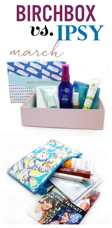 Birchbox Vs Ipsy March Peek Ponder Birchbox Ipsy Birch