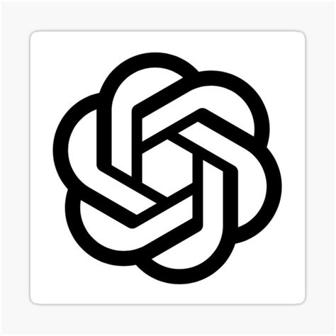 Openai Logo Chat Gpt Sticker For Sale By Dankspaghetti Redbubble