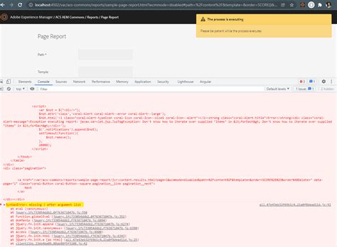 Acs Commons Reporting Tool Not Working Even Ootb Adobe Experience League Community 433698