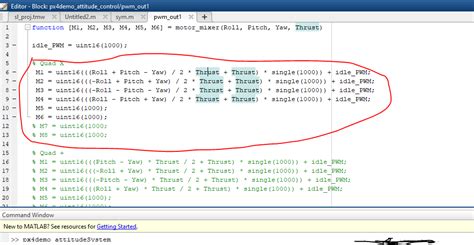 Where To Find Quadrotor Parameters And Matrix Allocation In The