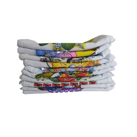 Pano de prato barrado Pe de galinha kit C 10 peças Shopee Brasil