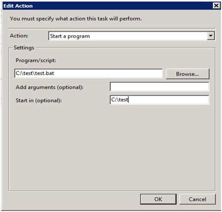 Windows Running A Batch File From Task Scheduler Without User Being Logged In Server Fault