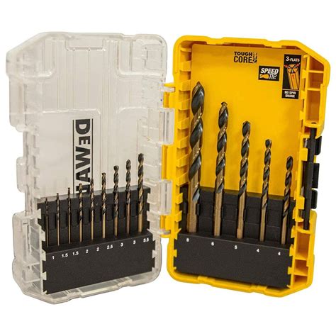 DeWalt DT70727 QZ TOUGHCASE Black Gold HSS Metal Drilling Set X14 Pcs