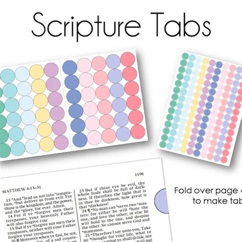 Scripture Tabs Etsy
