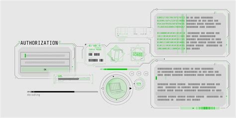 Premium Vector Data Decryption Program Interface With Authorization Window
