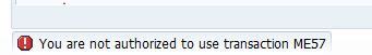 How To Access A T Code For Which You Are Not Authorized