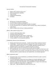 Introduction To Parametric Statistics Docx Introduction To Parametric Statistics Lecture
