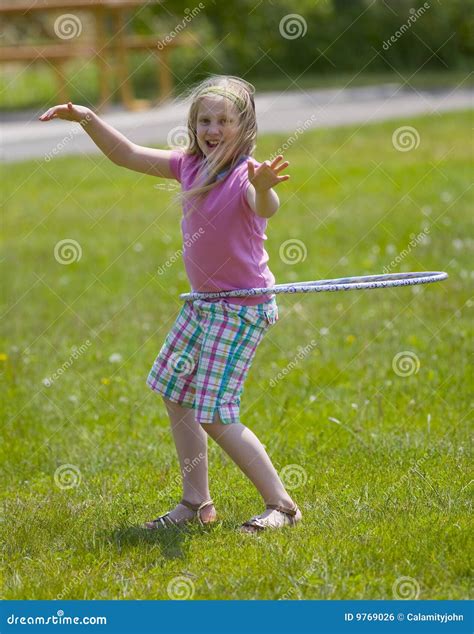Hula Hoop Girl Royalty Free Stock Image Image 9769026