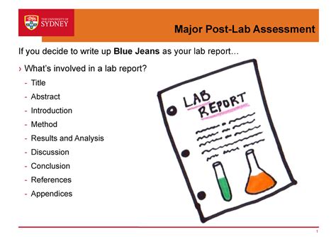 Blue Jeans Lab Report Whats Involved In A Lab Report Title Abstract Introduction Method