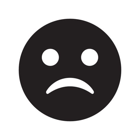 Sad Generic Glyph Icon
