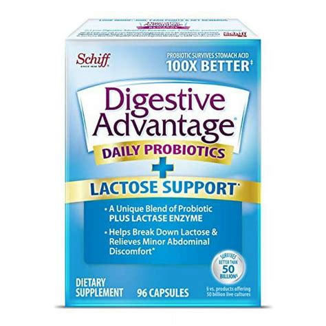 Digestive Advantage Lactose Defense With Lactase Enzymes And Probiotics