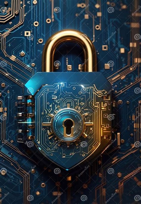 Security And Cyber Security Firewall Generative Ai Illustration Stock Illustration