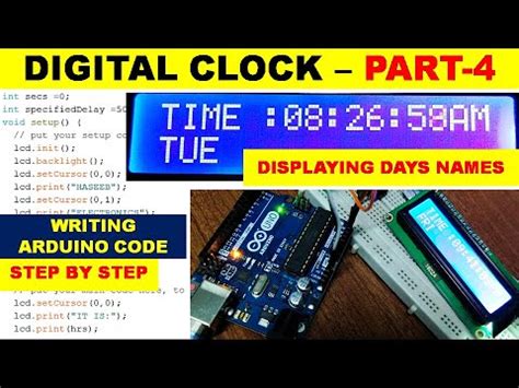 Writing Arduino Code For Names Of The Days Of Week YouTube