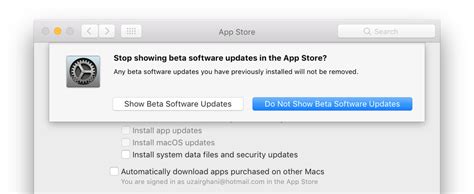 How To Stop Receiving MacOS High Sierra Beta Updates