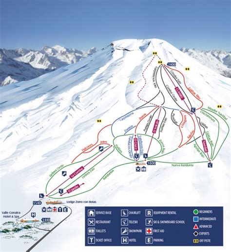 Corralco Trail Map Freeride