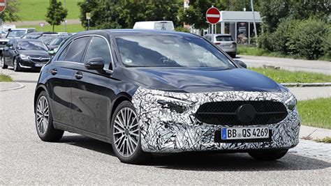2022 Mercedes Benz A Class Hatchback Facelift Spied Not Hiding Much